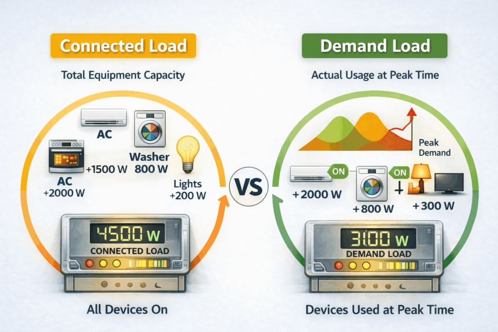 Understanding Connected Load Vs Demand Load – Raywell Studio
